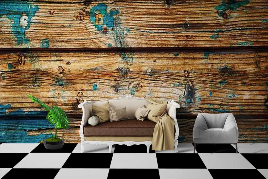 Blue Golden texture - Magicdecor®