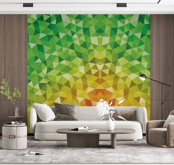 Indian Tri-Color Triangular Patterns Wallpaper for Wall - Magicdecor®