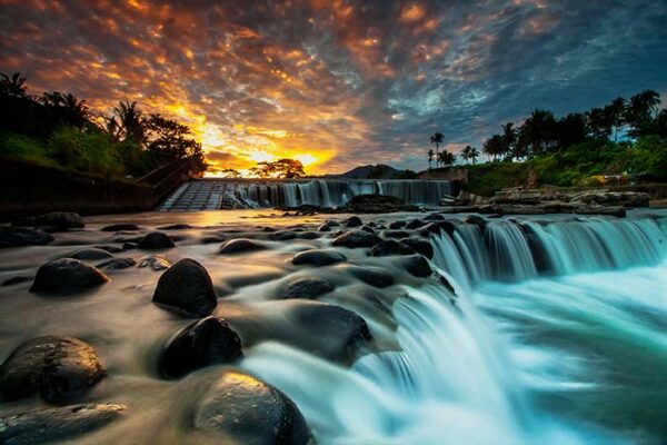 Beautiful Turquoise Waterfall Wallpaper - Magicdecor®