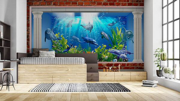 Dolphins and Pillars - Magicdecor®