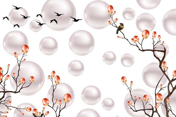 White Pearls and Branches - Magicdecor®