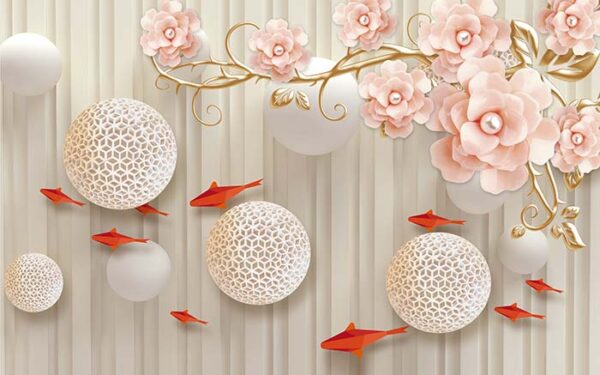Red Fishes and Balls - Magicdecor®