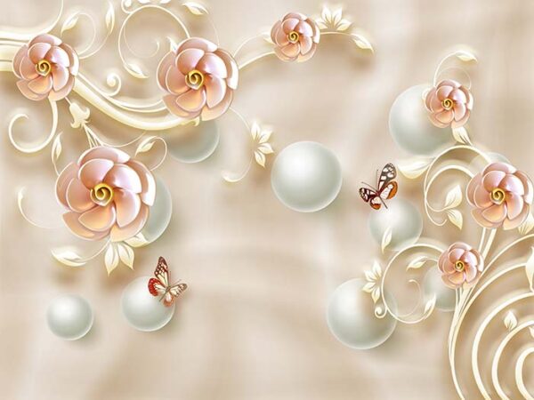 Pearls and Flowers - Magicdecor®