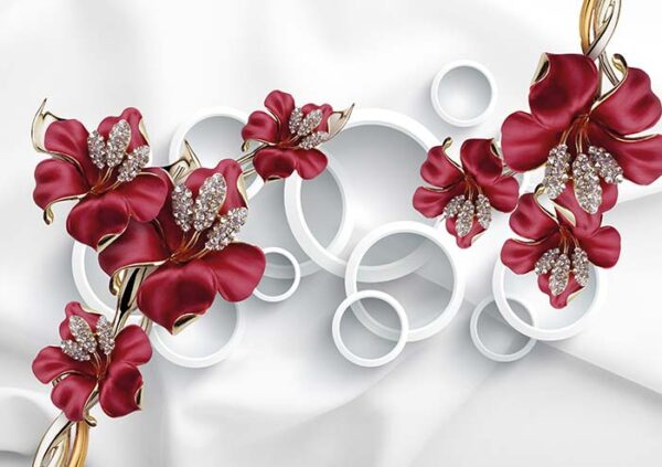 Rings behind FLowers - Magicdecor®
