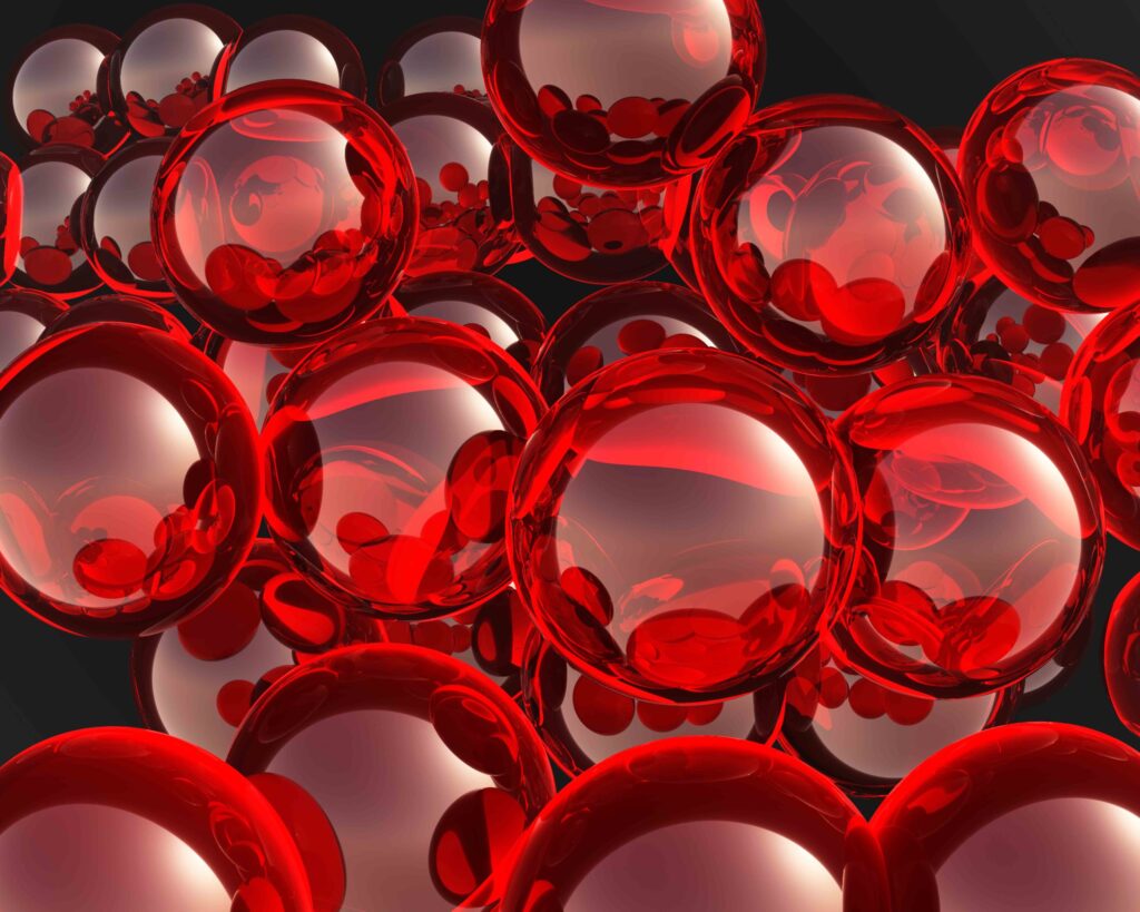 Red Crystal Balls Wallpaper - Magicdecor®