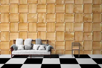 Jute Interlocked Texture - Magicdecor®