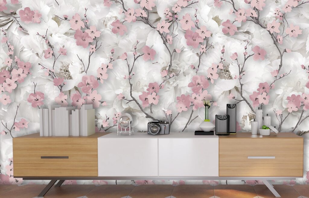 Beautiful Pattern of Pink Flowers - Magicdecor®