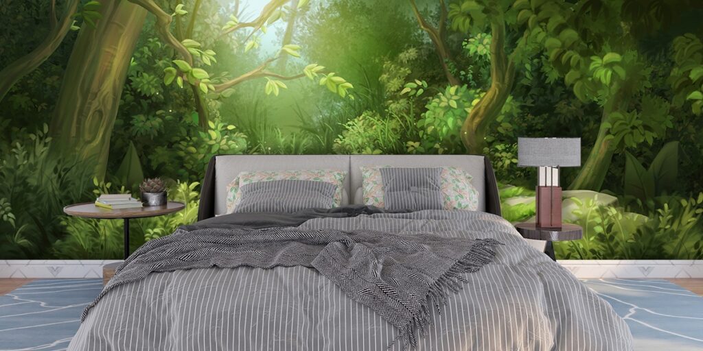 A rock in a forest - Magicdecor®