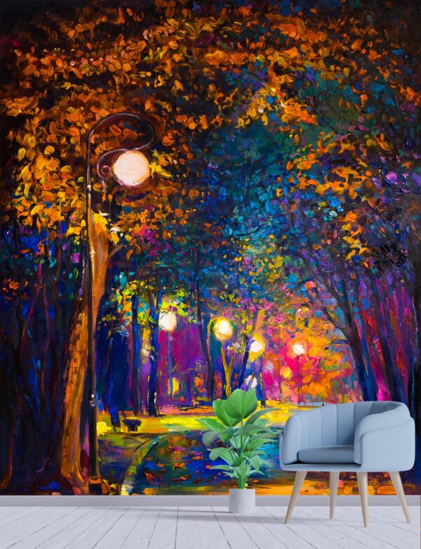 A street light in a park - Magicdecor®