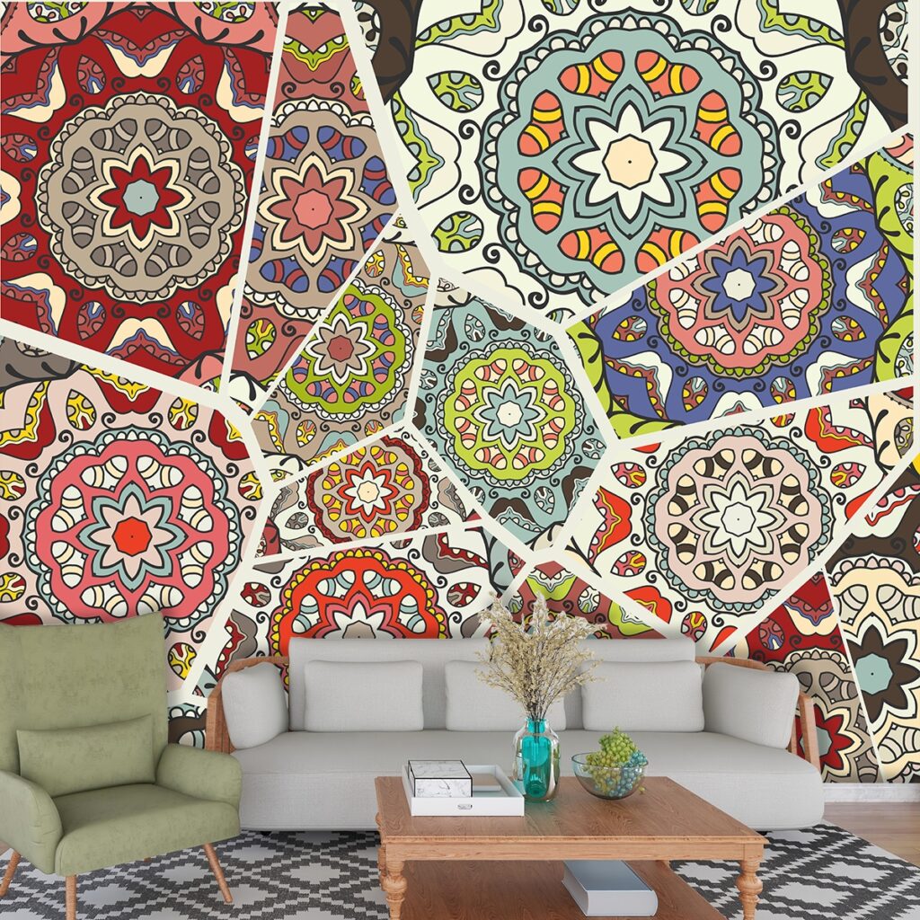 A collage of colorful patterns - Magicdecor®
