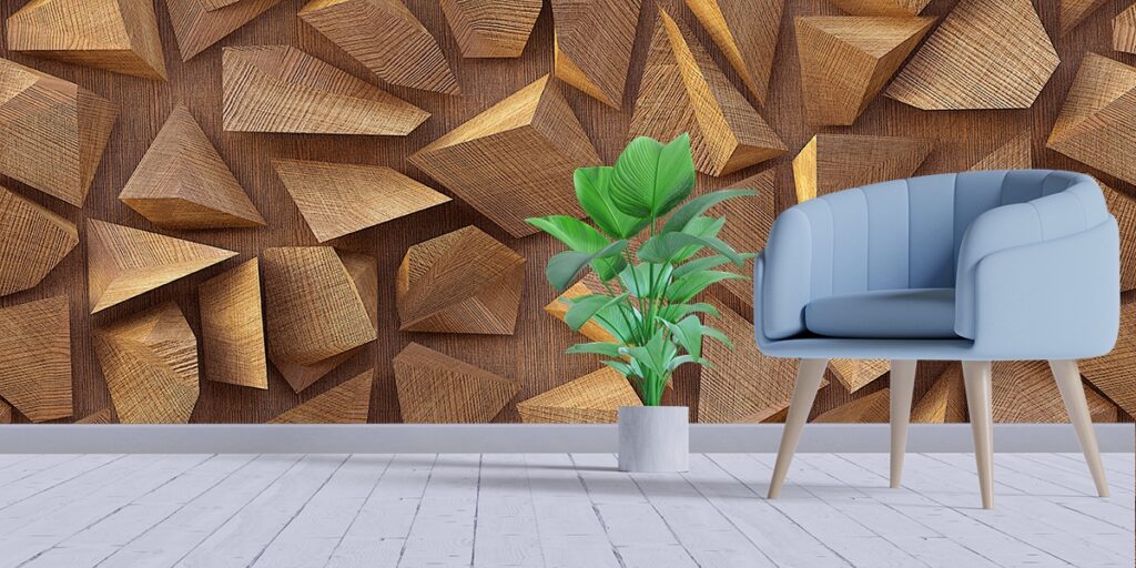 3d Wooden Wallpaper - Magic Decor
