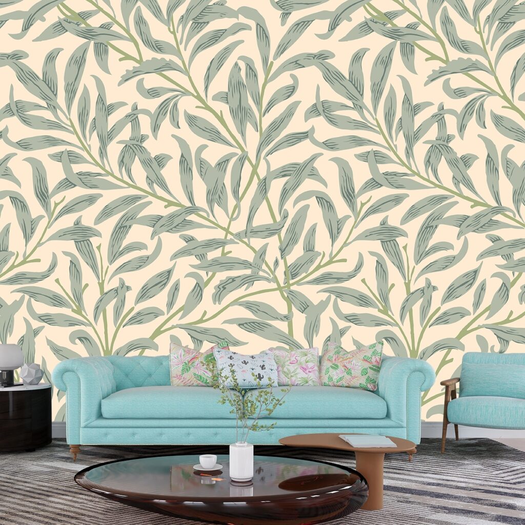 Beautiful Pattern of Leaves Wallpaper - Magicdecor®