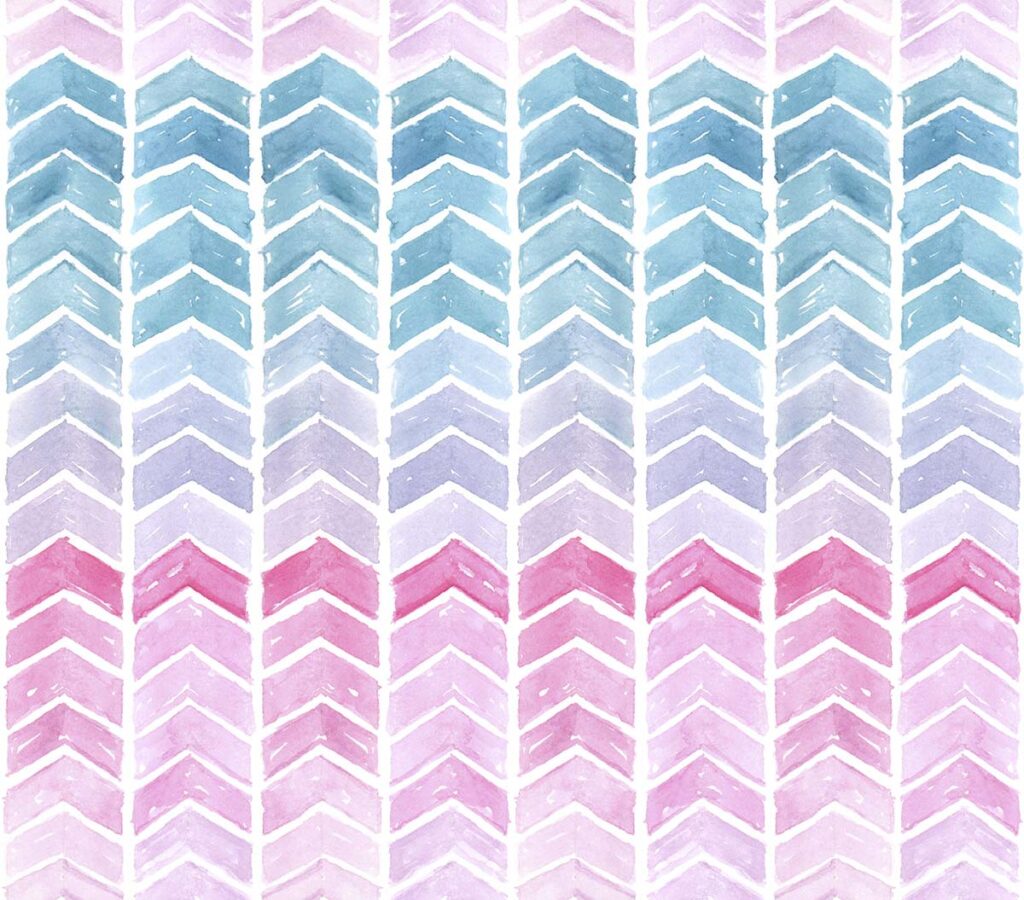 A watercolor chevron pattern - Magic Decor