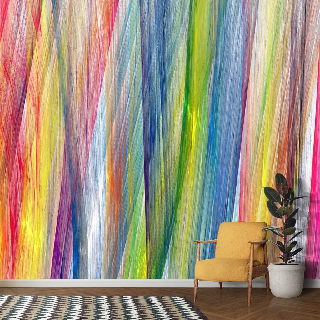 A colorful lines on a surface - Magicdecor®