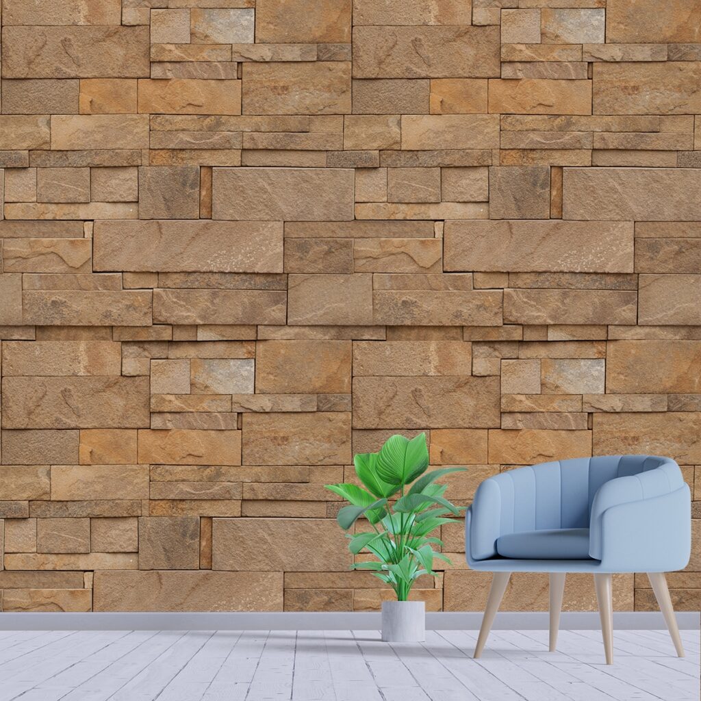Brownish Brick Texture Wallpaper for Wall - Magicdecor®