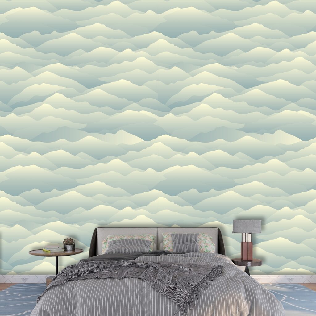 Waadi, Mountain Skyline Wallpaper for Wall - Magicdecor®