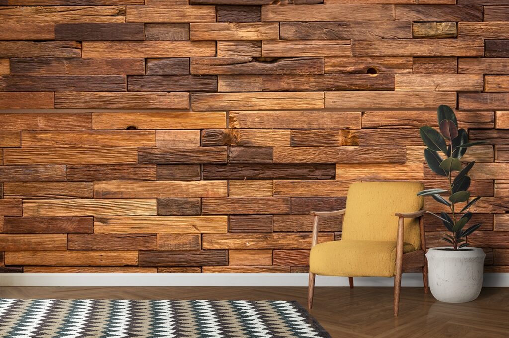 Dark Wooden Wallpaper - Magicdecor®