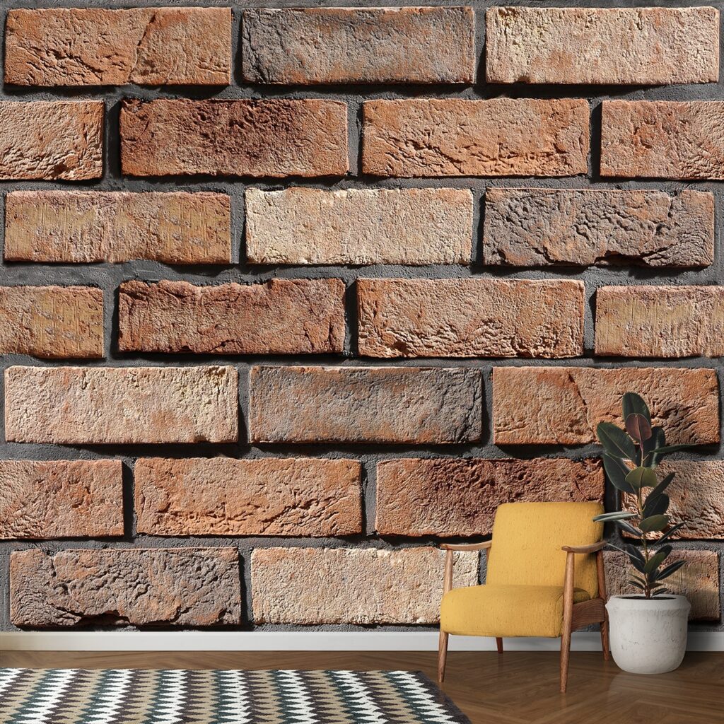A Detailed View of a Brick Wallpaper - Magicdecor®