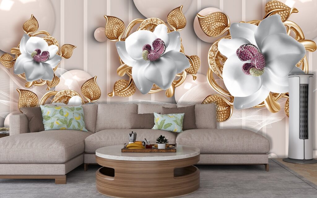 Bright Flower Wallpaper for Walls - Magicdecor®