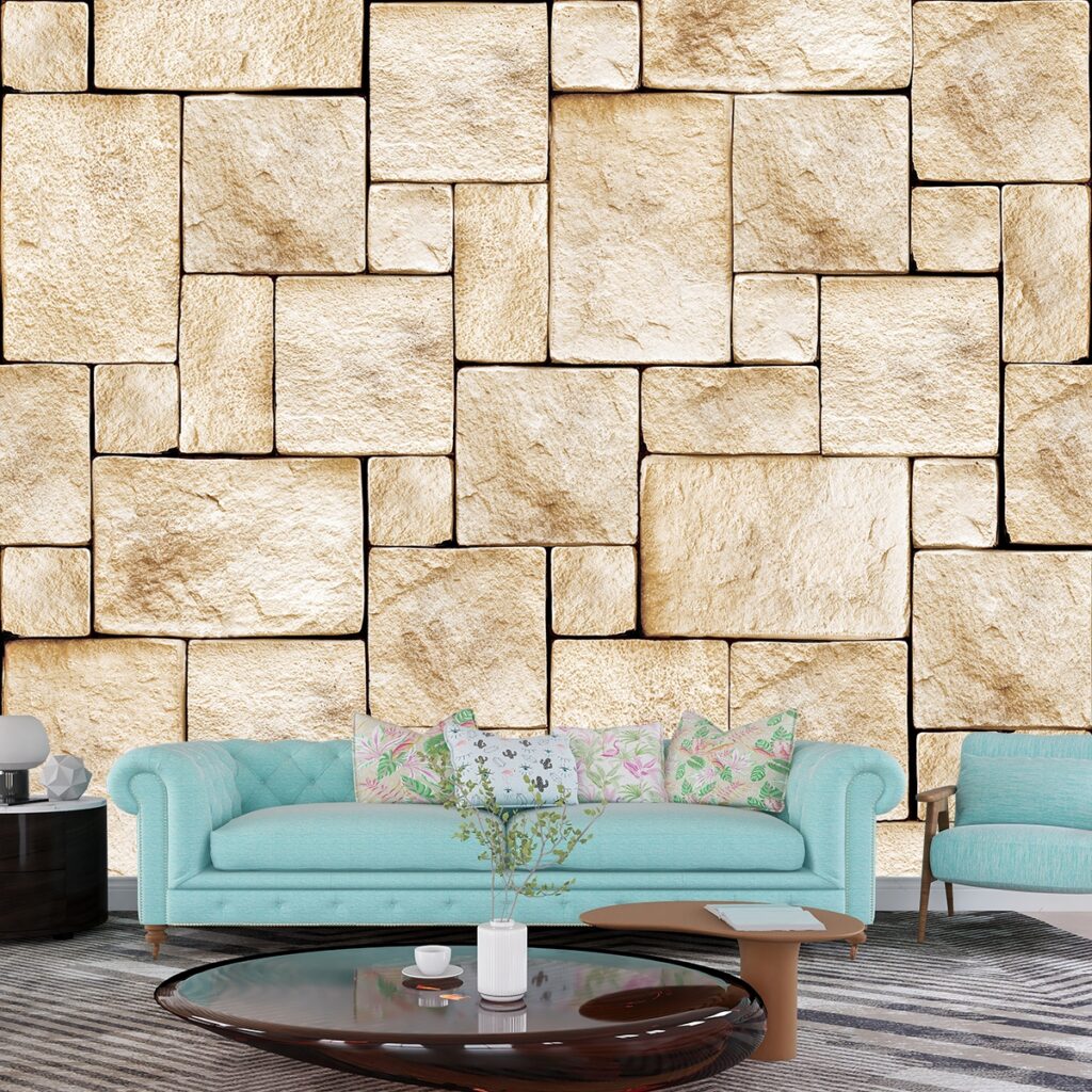 A wall of stone blocks - Magicdecor®
