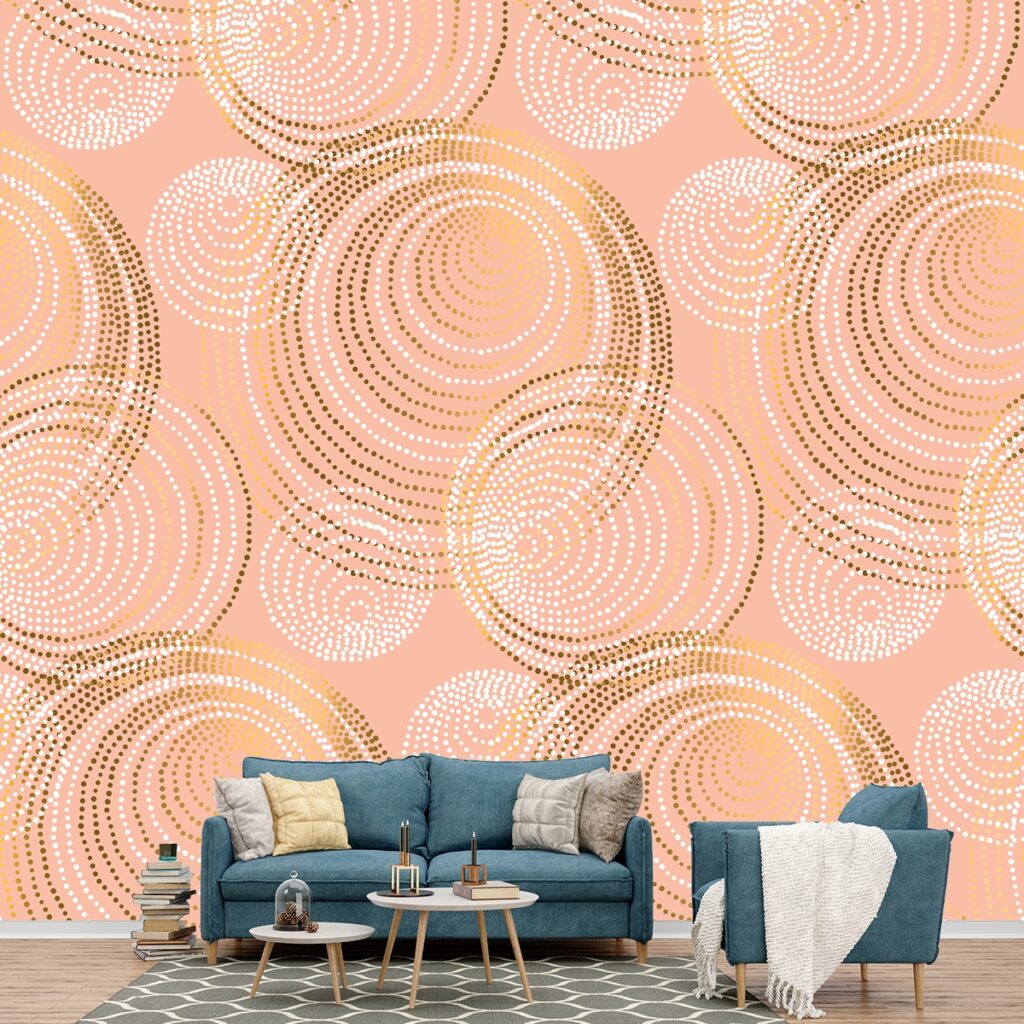 Modern Circular Geometric Pattern Wallpaper - Magicdecor®