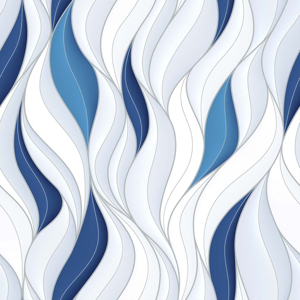 A white and blue wavy pattern - Magicdecor®