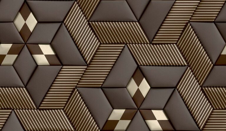 A brown and white striped pattern - Magicdecor®