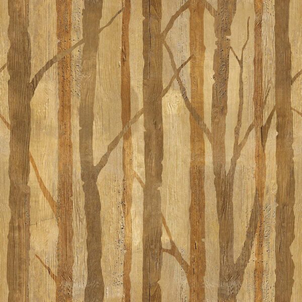 Tree Design Wood Texture Wallpaper - Magic Decor