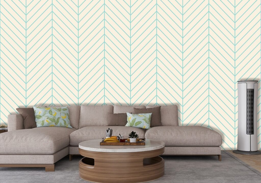 Bedroom Wallpaper of Pattern of Lines - Magicdecor®