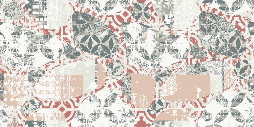 A colorful pattern with different shapes - Magicdecor®