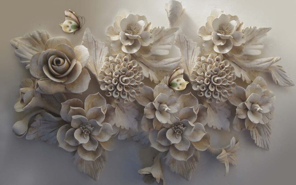 3D Flower Wallpaper for Wall - Magic Decor