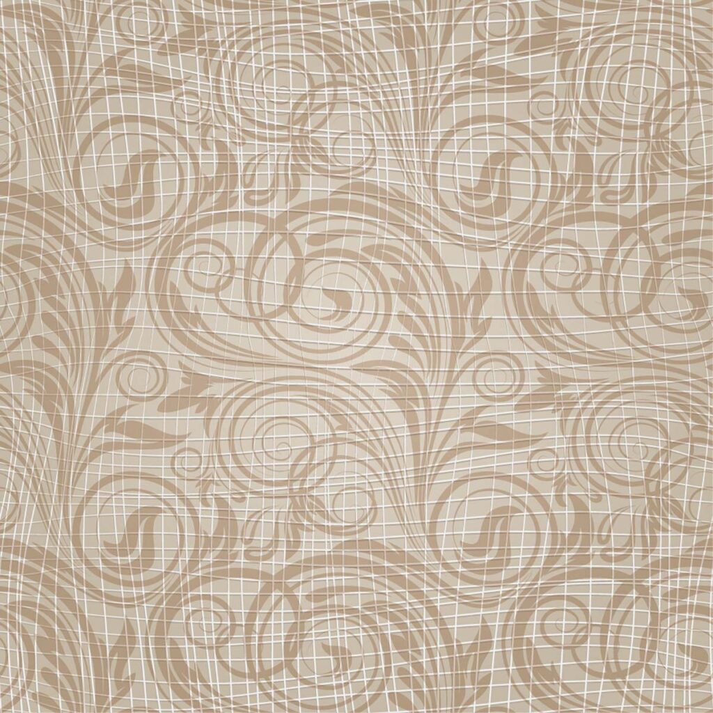 A Floral Design Wallpaper Mural with Beige Background - Magicdecor®