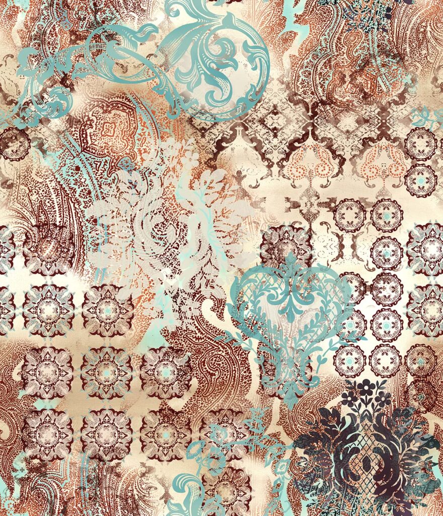 A colorful pattern on a fabric - Magicdecor®