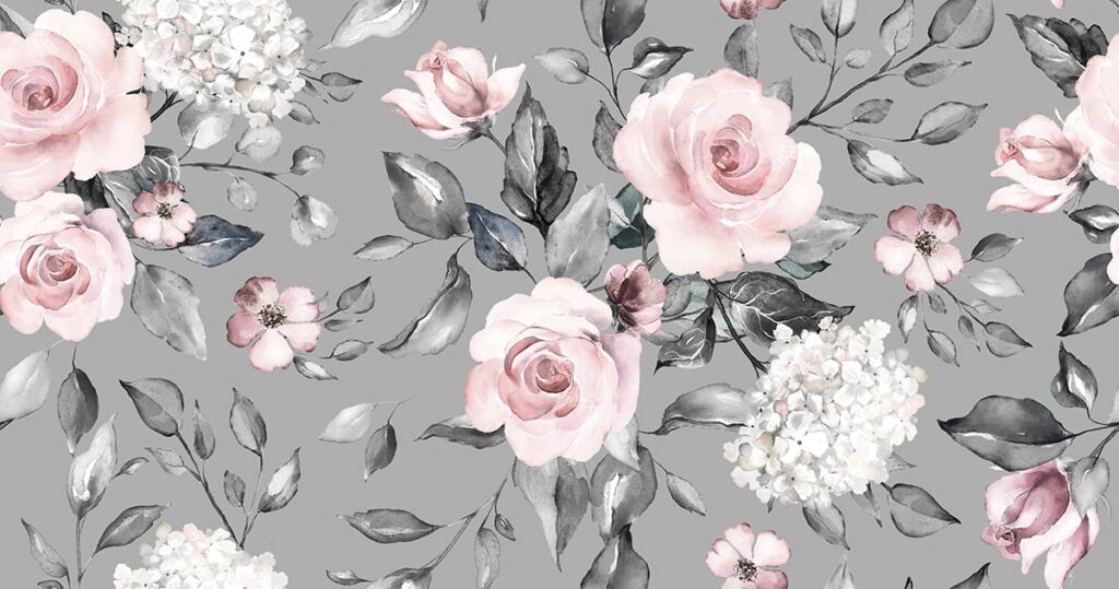 Pink Roses Wallpaper for Home - Magic Decor