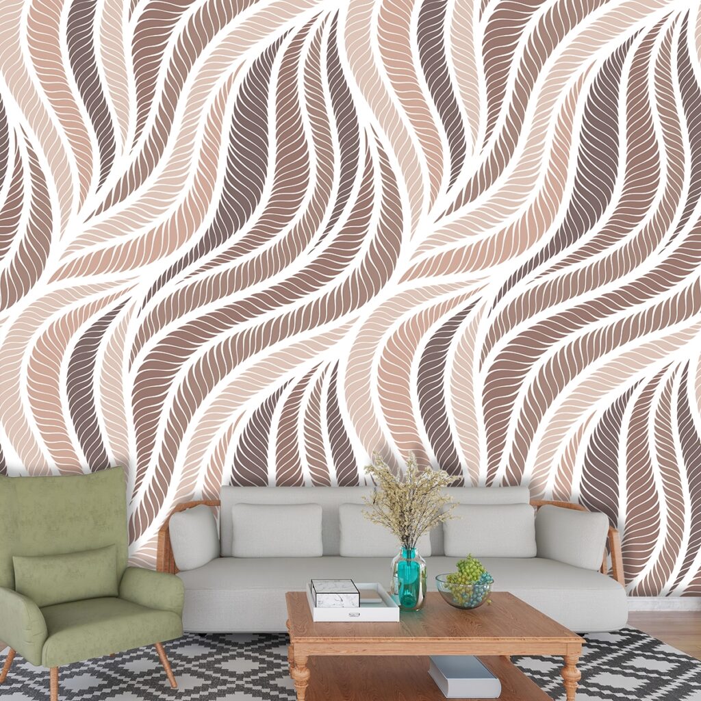Wavy Lines Wallpaper for Wall - Magicdecor®