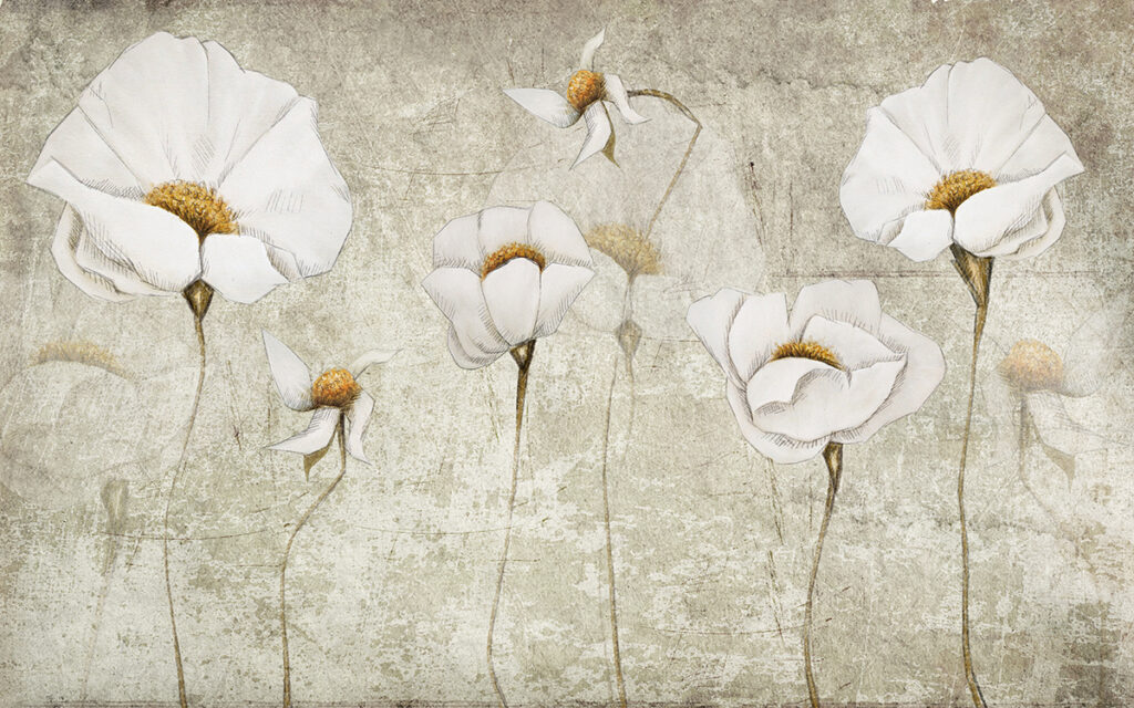 A group of white flowers - Magicdecor®