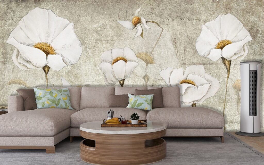 A group of white flowers - Magicdecor®