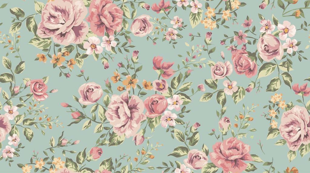 Pink and Orange Flower Wallpaper - Magicdecor®