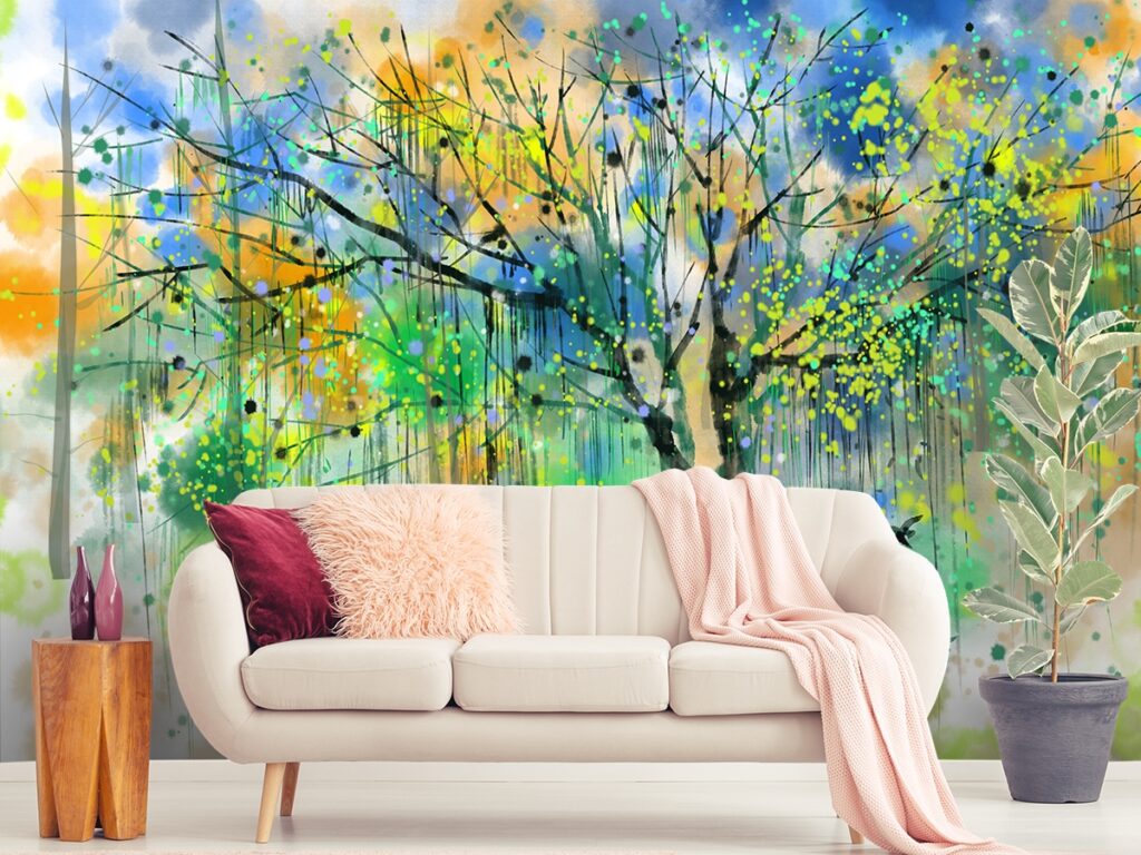 A tree with birds flying - Magicdecor®