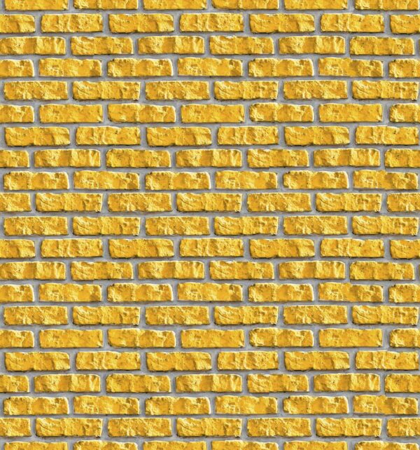3D Effect Yellow Brick Wallpaper - Magicdecor®