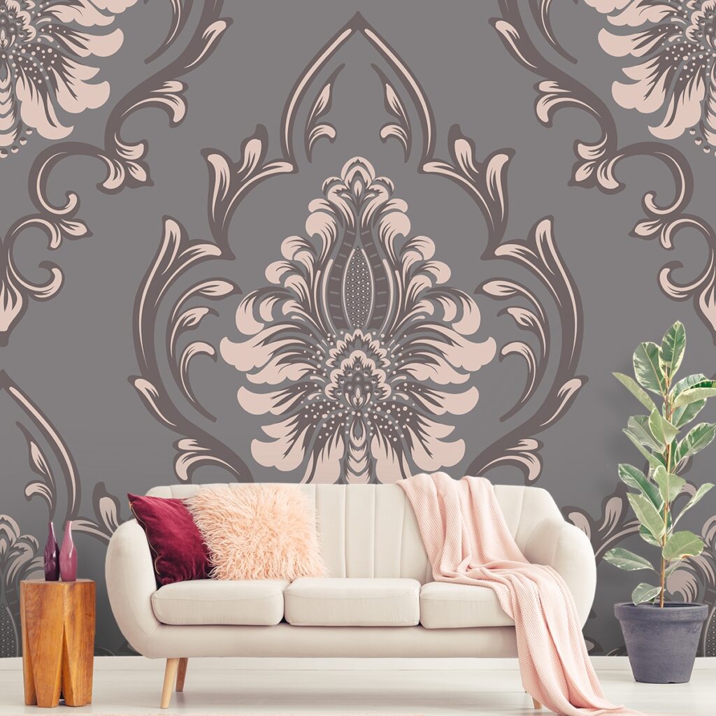 A Wallpaper with a Floral Pattern - Magicdecor®