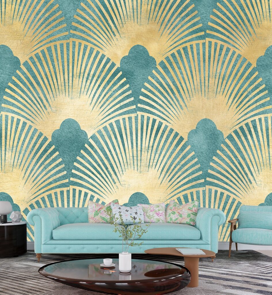 Art Deco Pattern Wallpaper Mural - Magicdecor®