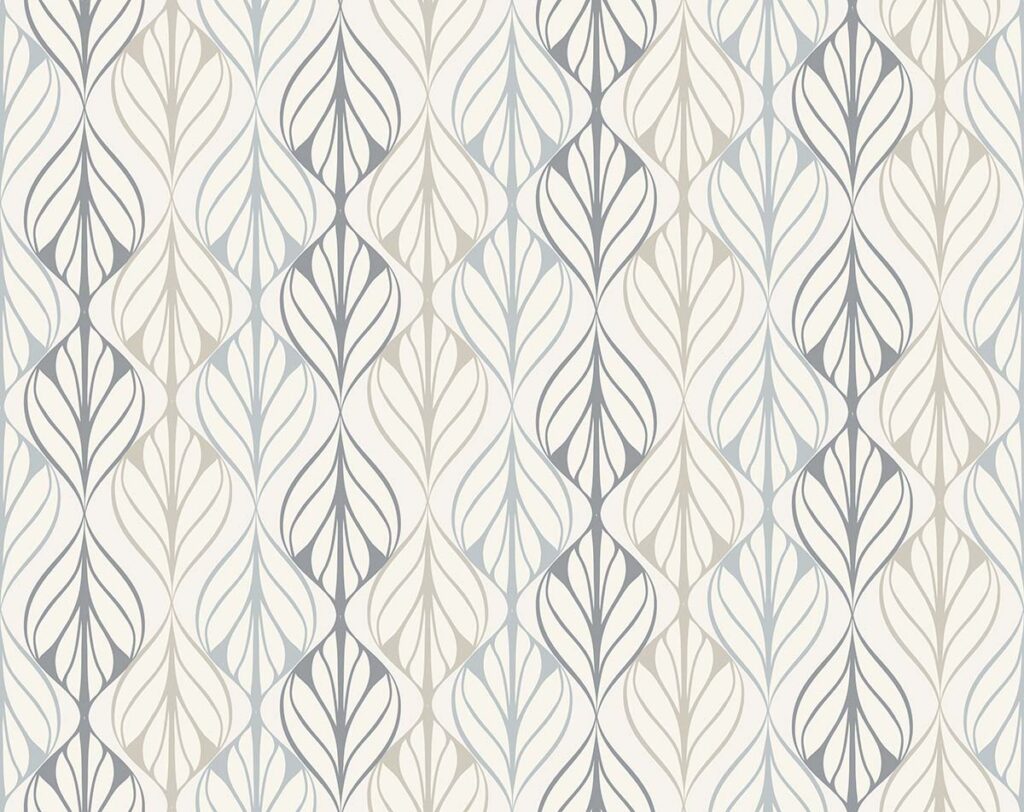 Classy Geometric Leafscape Design Wallpaper - Magicdecor®