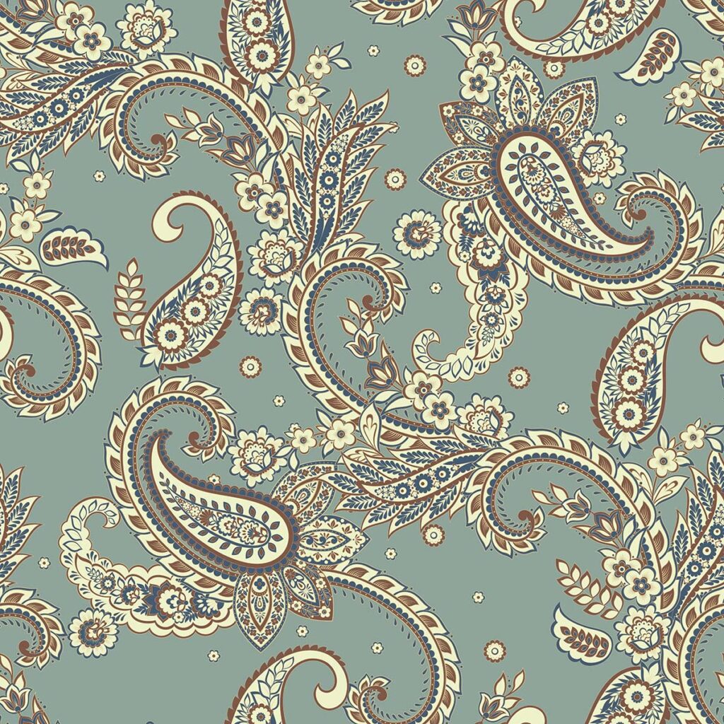 A pattern of paisley and flowers - Magicdecor®