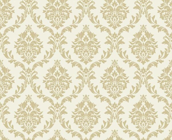 Beige Floral Pattern Wallpaper Mural - Magicdecor®