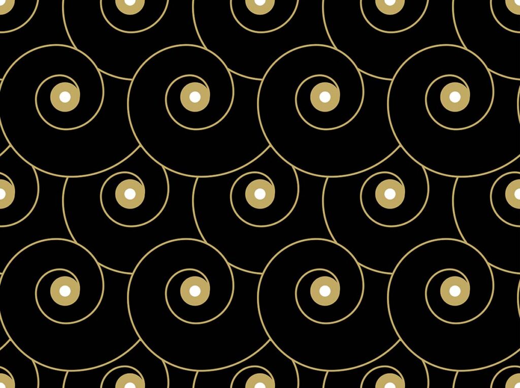 Black and Gold Swirl Wallpaper - Magicdecor®