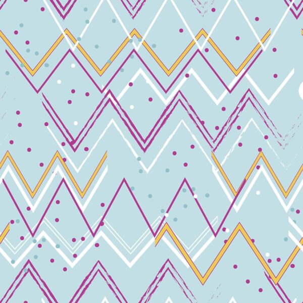 A pattern of zigzag lines and dots - Magicdecor®