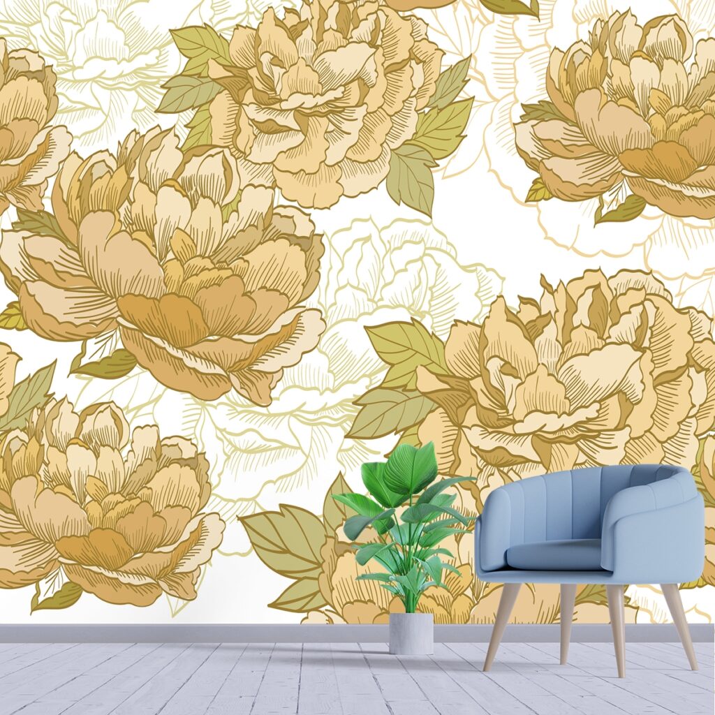 A Botanical Bloom Wallpaper Mural - Magicdecor®