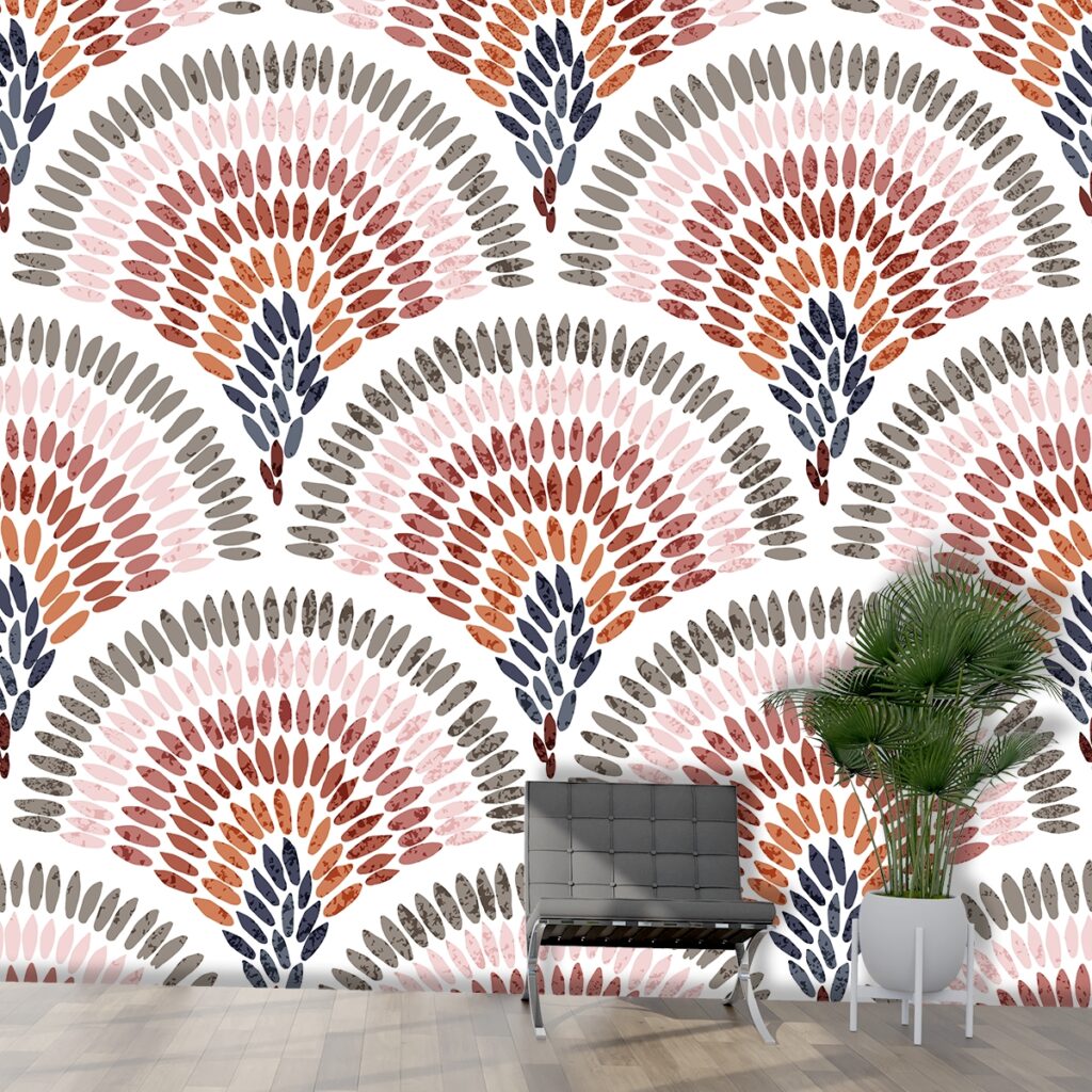 A pattern of colorful shapes - Magicdecor®