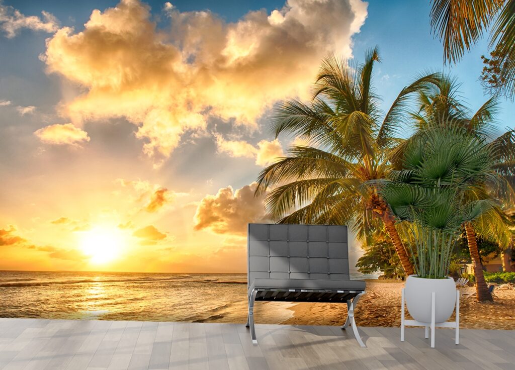 A palm trees on a beach - Magicdecor®